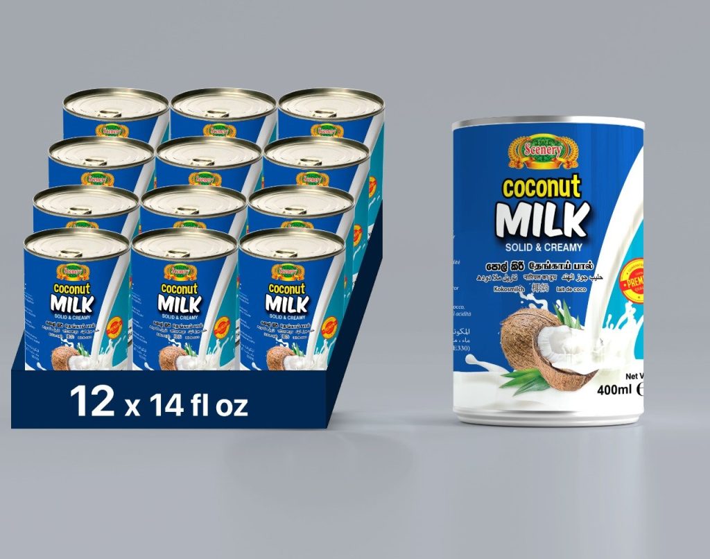 Coconut milk Solid&Creamy (පොල් කිරි) 400ml (17% fat) – Scenery Lanka